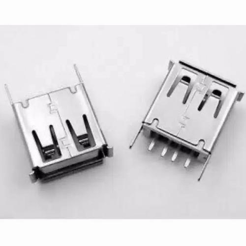 Jual Soket Konektor Conector USB 2.0 Type A Female PCB Mounting Lurus ...