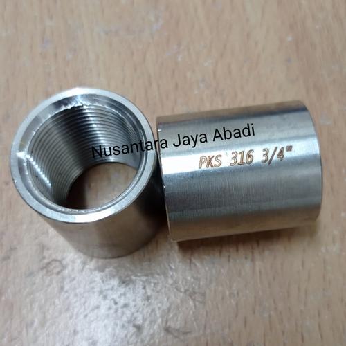 Jual Socket Stainless SS 316 3/4" inchi - Coupling - SDD - Sock Drat ...