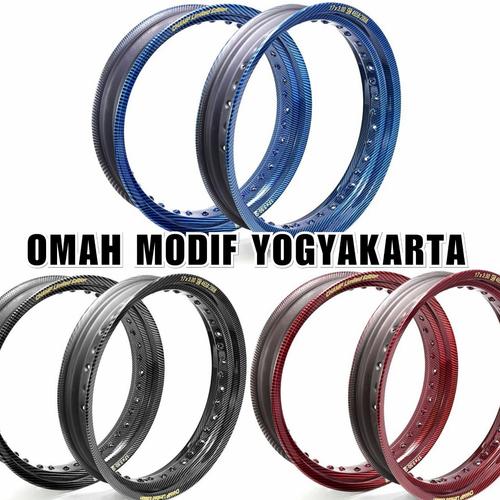 Jual Velg CHAMP Set Depan Belakang SUMO MT 17 300 350 Hole 36 Carbon ...