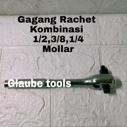 Jual Gagang Rachet 1/2 3/8 1/4 Stang Rachet Gagang Sock Rachet ...