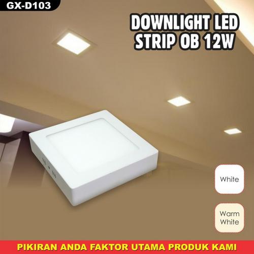 Jual Lampu downlight LED Panel OB Outbow Kotak 12W Putih 12 W Watt ...