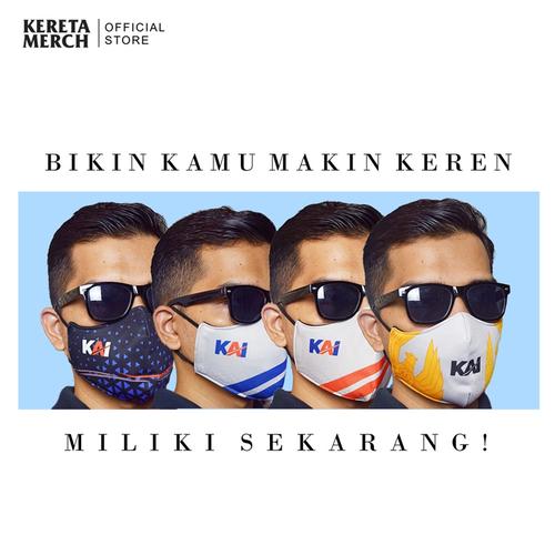 Jual MASKER KAIN 3 LAPIS KERETA API INDONESIA 3 PLY MASINIS KONDEKTUR ...