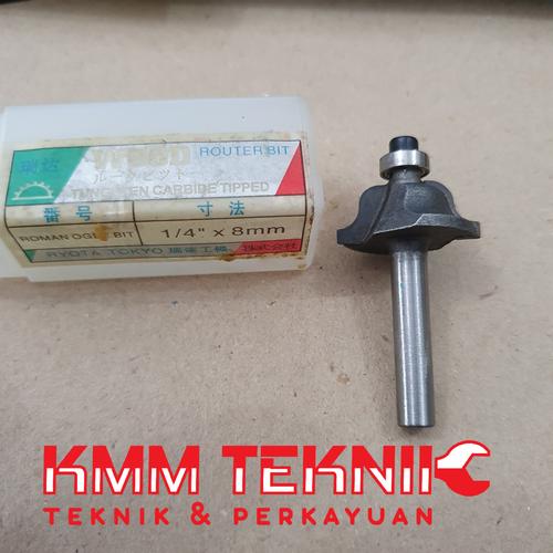 Jual WOOD MATA ROUTER ROMAN OGEE BIT 8MM PROFILE KAYU 1/4" X 8 MM ...