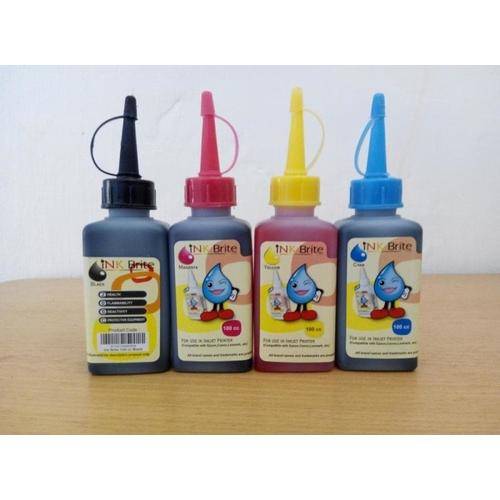 Jual TINTA INK BRITE BLACK CYAN MAGENTA YELLOW - Biru - Hitam - Kab ...