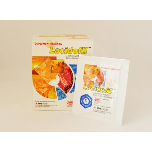 Jual LACIDOFIL SACHET BOX ISI 30 probiotik untuk kesehatan dan daya ...
