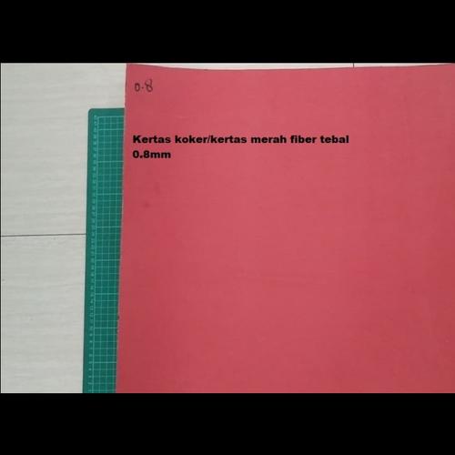 Jual Kertas Merah/koker Insulation Gasket Red vulcanized Fiber Tebal 0. ...