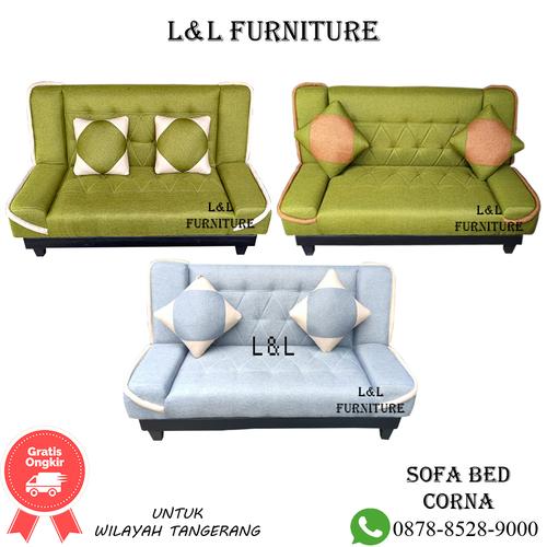 Jual CORNA - SOFA BED MINIMALIS 2 DUDUKAN - SOFA TAMU KELUARGA KANTOR ...