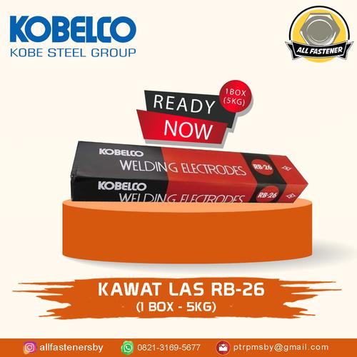 Jual KAWAT LAS (AWS E-6013) RB-26 2,6mm X 350mm, KOBE STEEL (1DUS = 5 ...