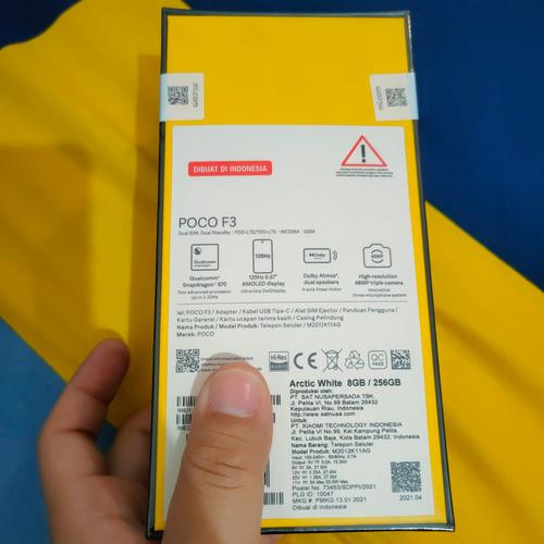 Jual [ARCTIC WHITE] POCO F3 8GB 256GB NEW SEGEL NO REPACK GARANSI RESMI ...