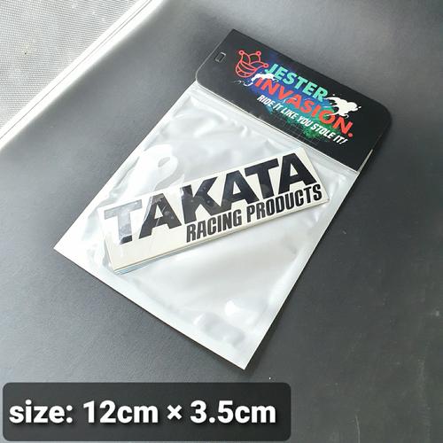 Jual stiker/sticker mobil jdm cutting takata racing satuan - Hitam ...