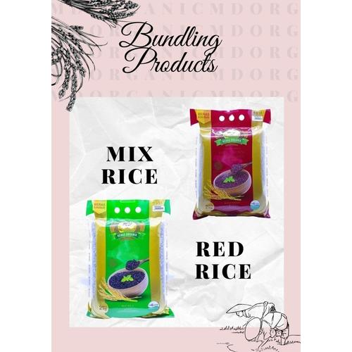 Jual Paket Bundling MD Black + White Rice 2kg & Red Rice Pecah Kulit ...
