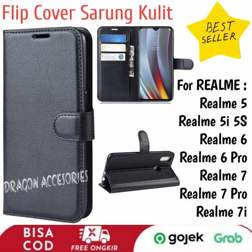 Jual Flip Kulit Realme 7i 5i 5S 5 6 7 Pro Leather Case Sarung Dompet Casing - 7i - Jakarta Utara ...