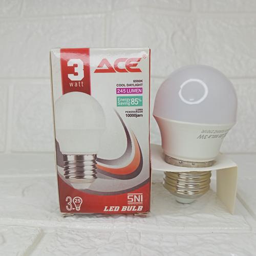 Jual Bola Lampu Ace Led Bulb 3 Watt - Kota Pekanbaru - pkulengkap ...