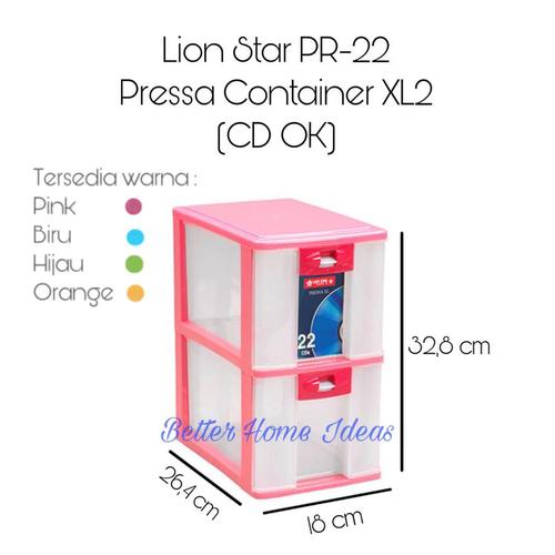Jual Laci Plastik 2 Susun - Lion Star PR-22 Pressa Container XL2 - ORI ...