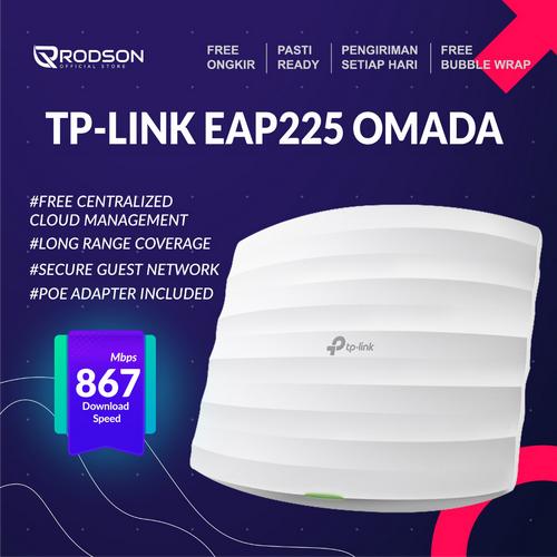 Promo TPLINK TP-Link EAP225 AC1350 Wireless MU-MIMO Gigabit Ceiling ...