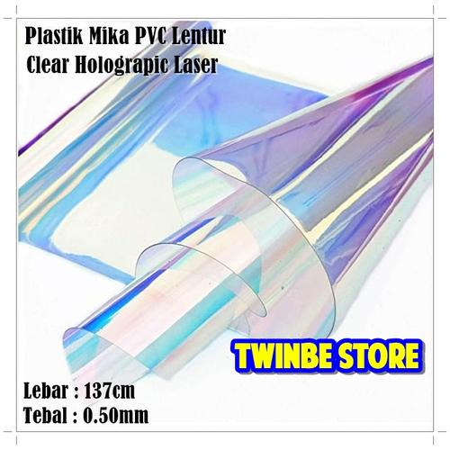 Jual Plastik Mika Lentur Bening PVC Hologram Laser Tebal 0.50mm Lebar 137cm - Jakarta Pusat ...