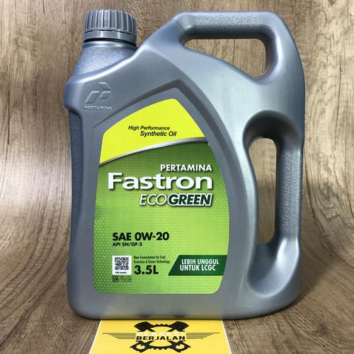 Jual Oli Mesin Fastron Eco Green 0W-20 3.5 Liter -Mobil LCGC -Pertamina ...