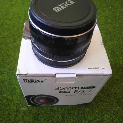 Jual lensa meike for sony 35mm f1.7 second good condition/lensa meike ...
