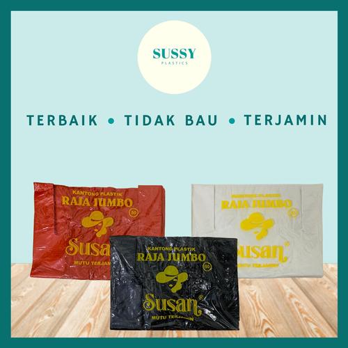 Jual Kantong Plastik Kresek Raja Jumbo Uk 50 SUSAN 800 Gr Merah Putih ...