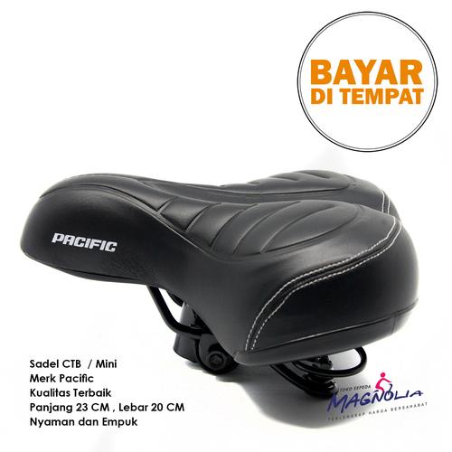 Jual Sadel Sepeda Lipat CTB Empuk Lebar dgn Per / Pegas Jok Sadle ...