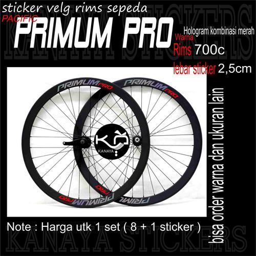 Jual pacific primum pro road bike stickers rims decal 700c special ...