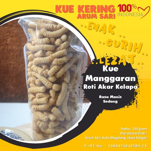 Jual Kue Kering Manggaran Roti Akar Kelapa Manis Oleh Oleh Magelang 250 ...