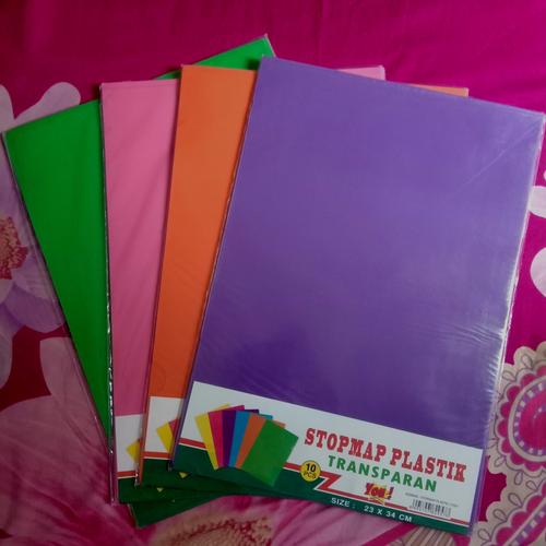 Jual Stopmap Plastik Transparan/Map Plastik/Map L 1 pak isi 10 pcs ...