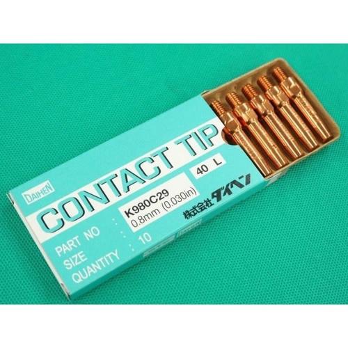 Jual Kontak Contact Tip Mig Co2 0.8 X 40 X M6 K980C29 OTC DAIHEN ...