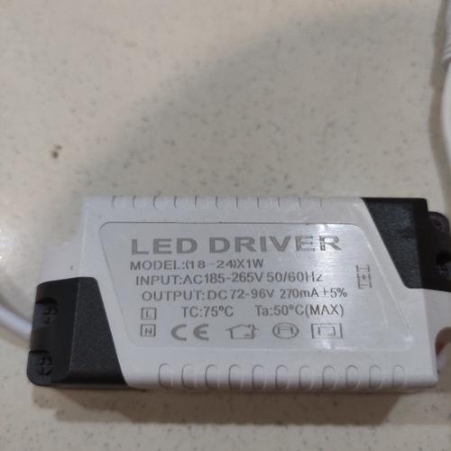 Jual HPL LED Driver (18-24led)*1W/1 Watt 270 mA Casing AC 220V - Tipe B ...