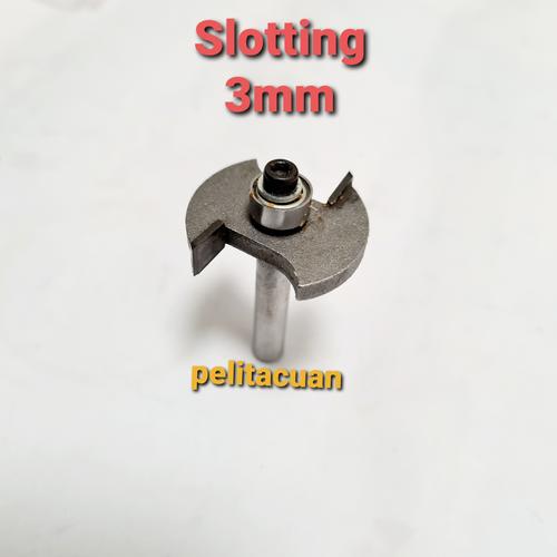 Jual Mata Slotting Bit Sloting Mata Router Profil 1/4" x 3 mm - Kab ...