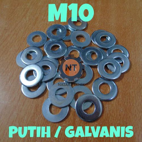 Jual Ring Plat M10 Putih Galvanis (Flat Washer) - Kota Bandar Lampung ...