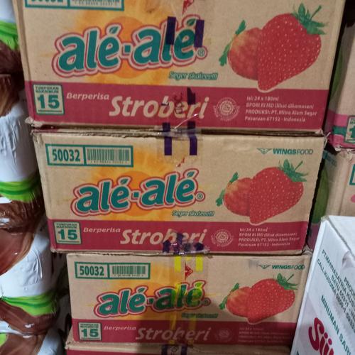 Jual Ale Ale Minuman Rasa Buah 190ml 1 dus 24 gelas - Kota Surabaya ...