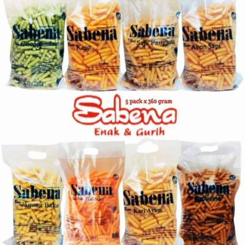 Jual sabena snack 360 gram (balado/ jagung/ sapi panggang/ keju ...