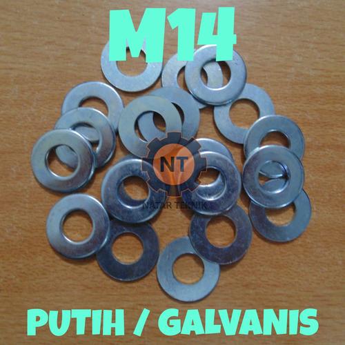 Jual Ring Plat M14 Putih Galvanis (Flat Washer) - Kota Bandar Lampung ...
