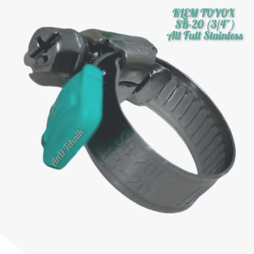 Jual Klem Selang TOYOX CLAMP Type SB-20 All Full Stainless 304 - 1 Pcs ...