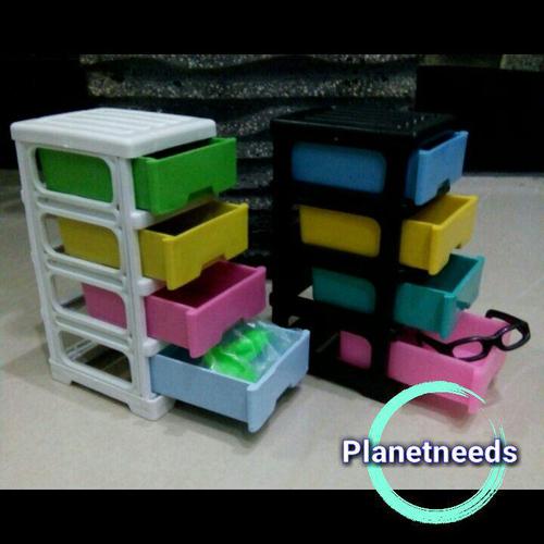 Jual Mainan Lemari Mini Plastik 4 Susun Laci Mini Container / Almari ...