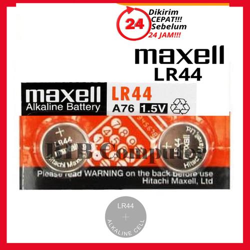 Jual Baterai / Battery / MAXELL LR 44 / LR44 Maxell Original 1.55v - Jakarta Selatan - BIB ...