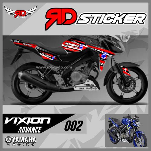 Jual striping sticker VIXION ADVANCE desain GP PETRONAS semi full ...