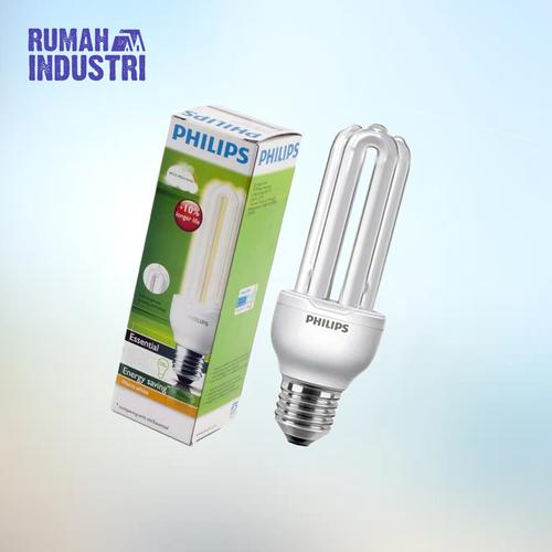 Jual Lampu Bohlam Panjang Sumpit Essential Philips 8W - 23W - 18 Watt ...