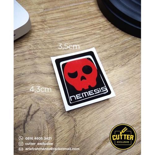 Jual emblem sticker resin NEMESIS logo - Jakarta Barat - CUTTER STICKER ...