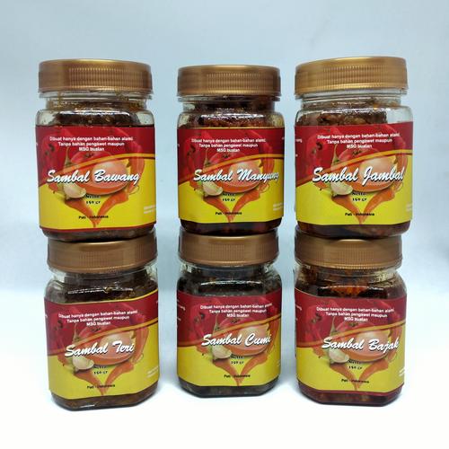 Jual SAMBAL BOTOL HOMEMADE (BAWANG, TERI, JAMBAL, MANYUNG, CUMI) - Teri ...