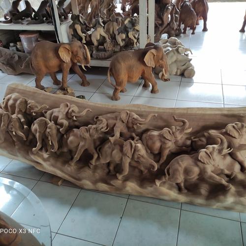 Jual RELIEF GAJAH - RELIEF GAJAH KAYU - PATUNG GAJAH KAYU - Kab ...