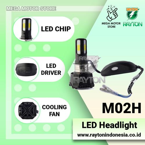 Jual Lampu Motor RAYTON RTD M02H LED 4 Sisi 42 Watt Headlamp LED ...