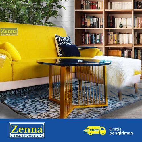 Jual Zenna coffee table marble style / meja tamu / meja sofa - Kota ...
