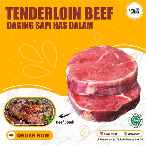 Jual daging sapi has dalam / daging tenderloin ( loaf ) / tenderloin ...