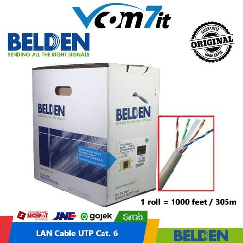 Jual KABEL LAN UTP cat 6 / cat6 BELDEN made in USA Original Meteran - Kabel Cat6 /m - Kota ...