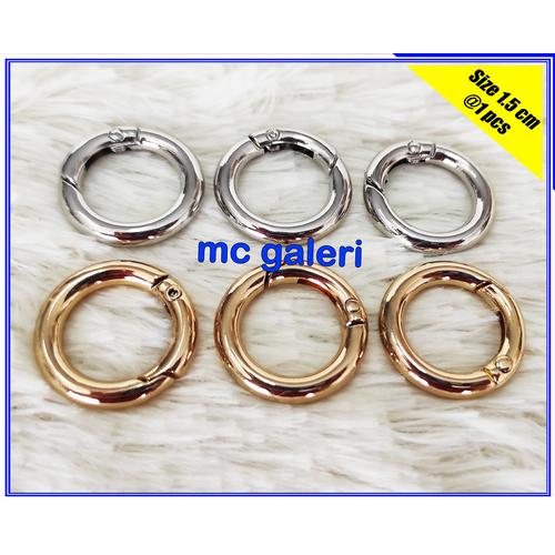 Jual AKSESORIS TAS RING O / RING BULAT BUKA TUTUP TAS 1.5 CM TEBAL ...