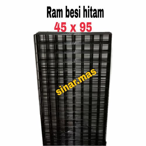 Jual Ram besi hitam uk 45x95 cm gantungan dingding rak pajangan pot ...