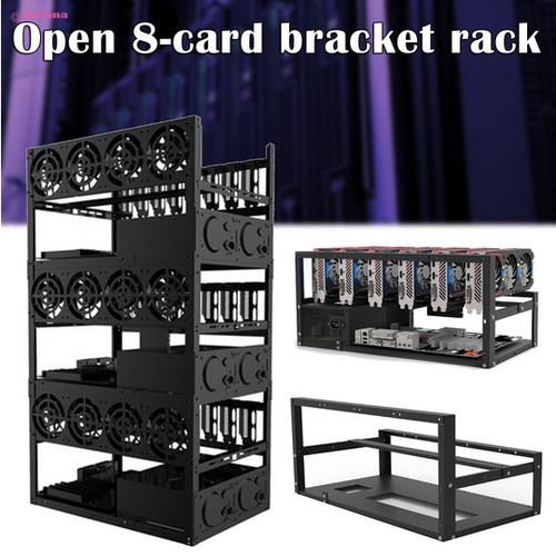 Jual Rak Bracket Motherboard Mining Rig Frame 6-8 Gpu Case Rack Mining ...