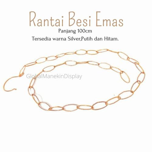 Jual Rantai Besi Emas Dekorasi Toko - Hitam - Kota Tangerang ...